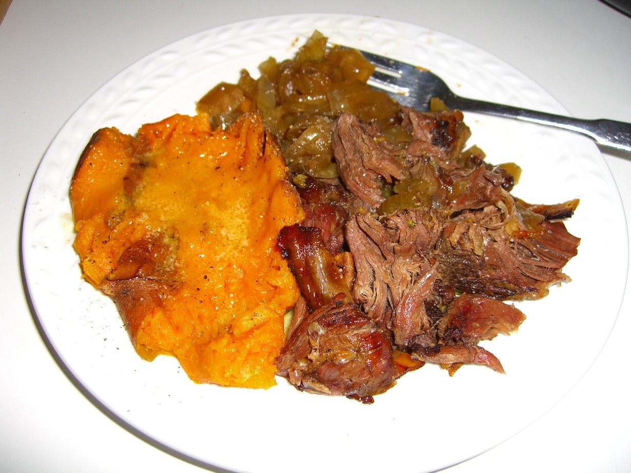 Venison Rump Roast with Fennel and Onions